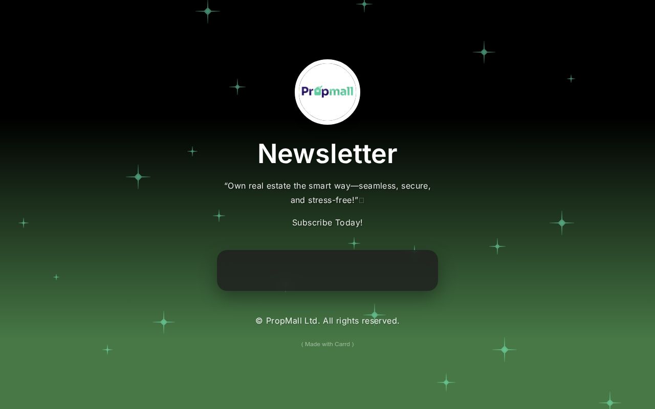 PropMall Newsletter
